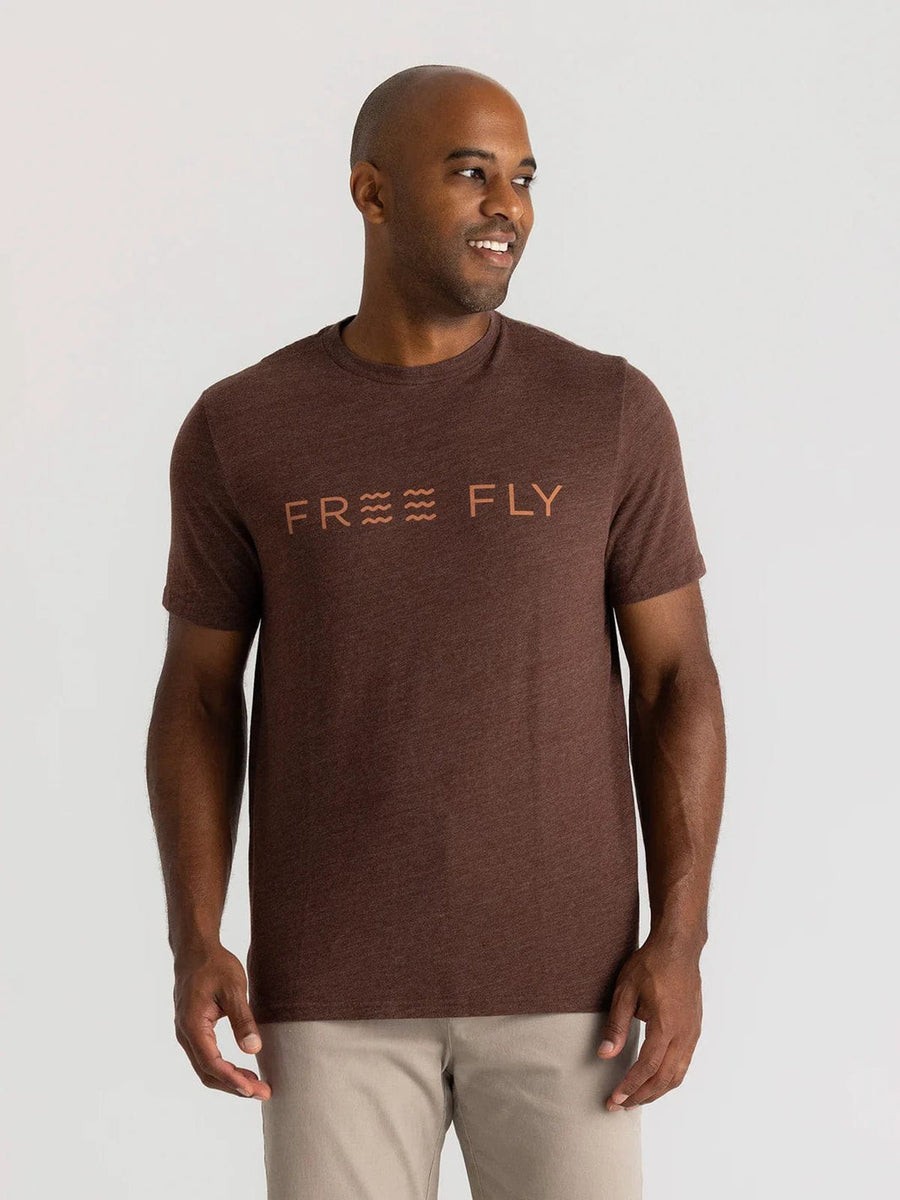 Free Fly Straightaway Tee / Heather Chestnut – Muddy Mallard