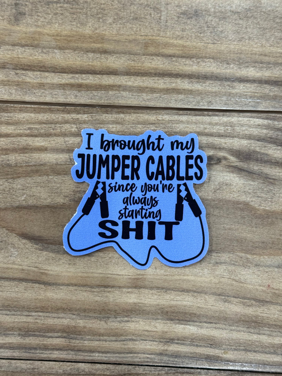 Jumper Cables Sticker – Muddy Mallard