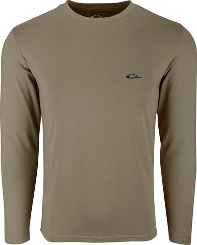 Drake / Bamboo Long Sleeve Crew / Tan / FW24 – Muddy Mallard
